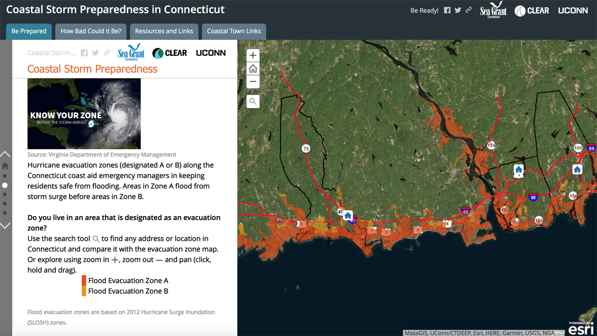 Coastal storm preparedness story map created for Connecticut towns ...