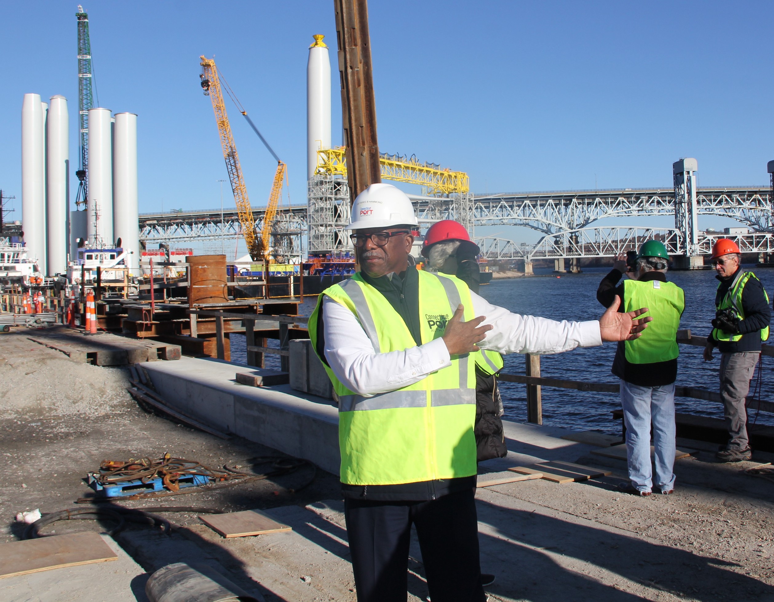 Photos of State Pier offshore wind construction site | Connecticut Sea ...